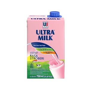Ultra Milk Minuman Susu Uht Rasa Stroberi Strawberry Flavor Apakah ...