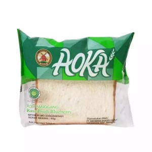 Aoka Roti Panggang Isian Rasa Bluberi - Cekhalal.id