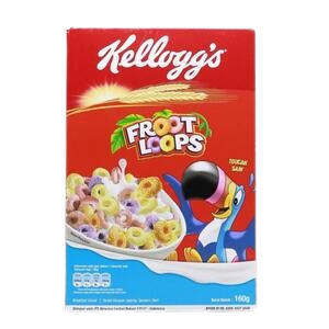 Kelloggs Sereal Sarapan Jagung, Gandum, Barli (Froot Loops) - Cekhalal.id