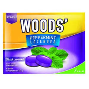 Woods Permen Rasa Mint (Peppermint Lozenges) - Cekhalal.id