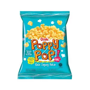 Oishi Poppy Pop Makanan Ringan Ekstrudat Rasa Jagung Bakar (Roasted ...