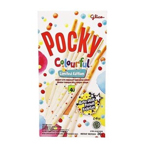 Pocky Biskuit Stik Bersalut Krim Rasa Lemon Dengan Taburan Gula Warna ...