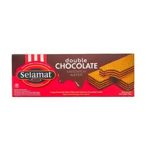 Selamat Wafer Cokelat Dengan Krim Cokelat (Double Chocolate) - Cekhalal.id