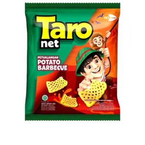 Taro Net Makanan Ringan Rasa Kentang Barbekyu - Cekhalal.id