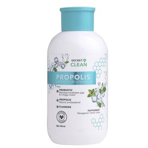 Secretclean Propolis Antiseptic Mouthwash Peppermint - Cekhalal.id
